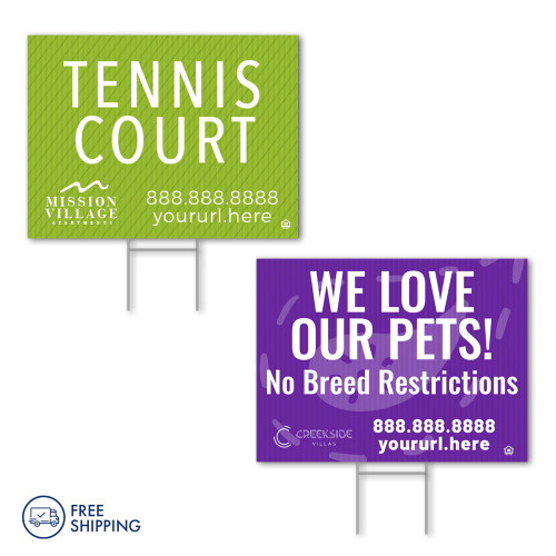 Apartment Bandit Signs