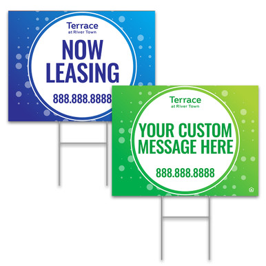Gradient Half Tone Bandit Signs - Apartment Print
