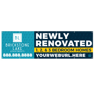 custom banner, leasing banner, apartment banner