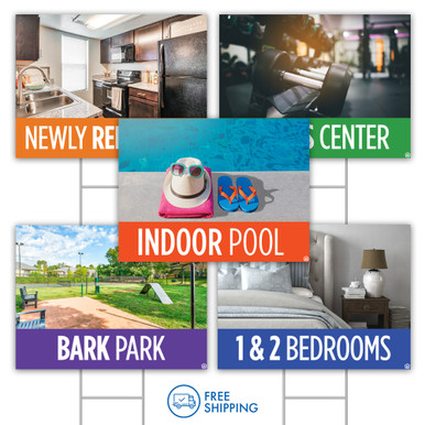 Lifestyle Bandit Signs 24" x 18" (Pack Of 10) - Apartment Print