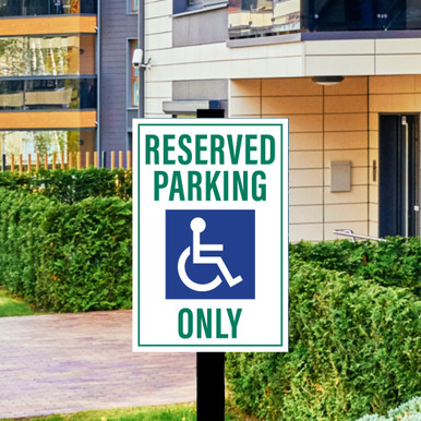 Handicap Sign - Fully Custom 12" W x 18" H - Apartment Print