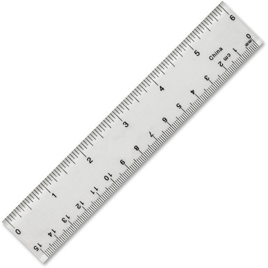 Bulk Clear Acrylic 6" Rulers