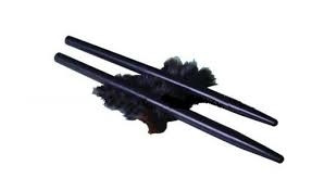 Ebonite Friction Rod Pair with Fur