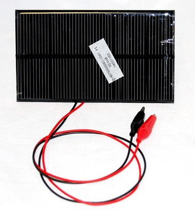 Solar Panel, 12 Volt, 1.5 W w/ Leads & Blocking Diode
