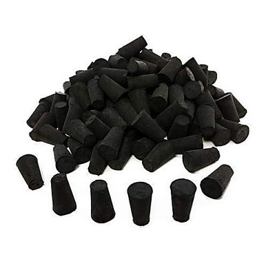 Sci-Supply #00 Solid Rubber Stoppers, NO Holes, 1-lb Package @90