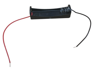 Plastic AA Battery Holder with Wire Leads