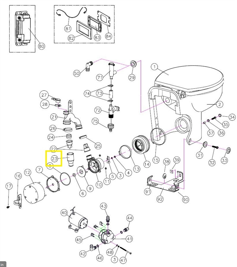 Discharge Adapter Fitting - Marine Elegance - Marine Sanitation & Supply