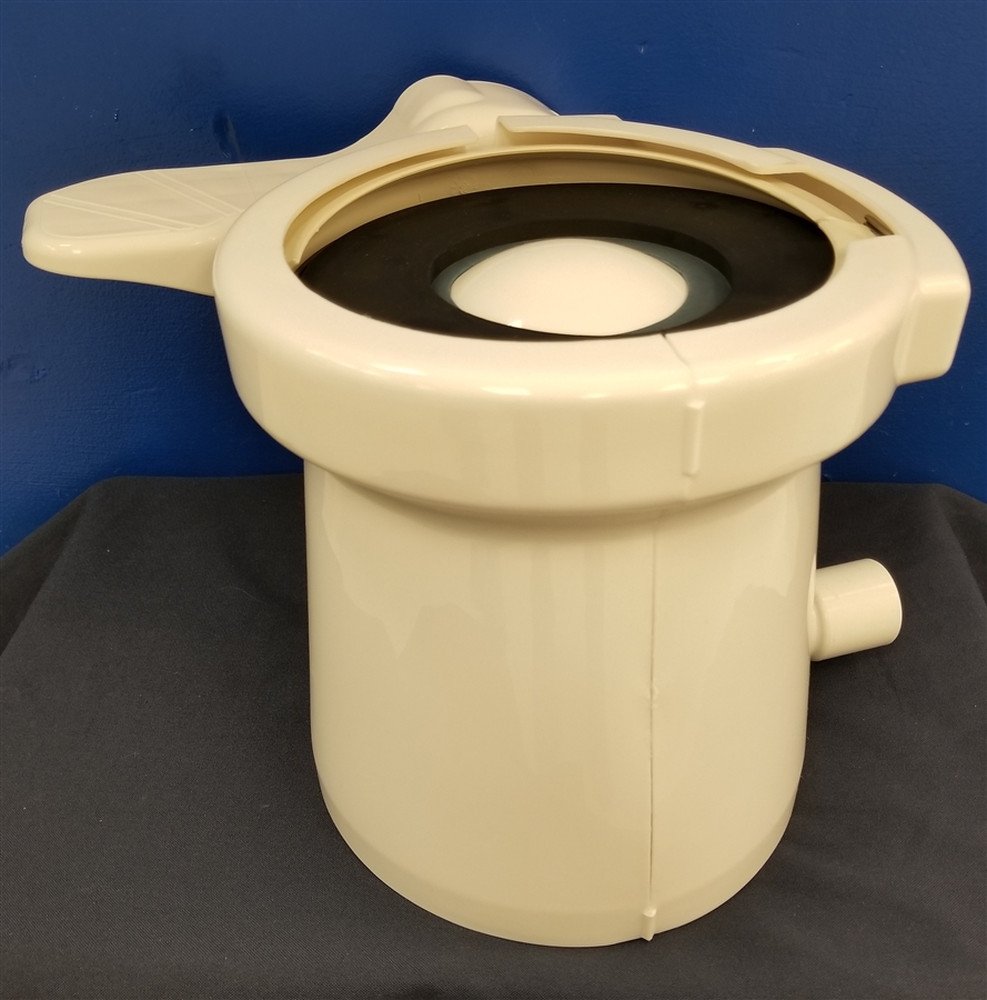 5048 Base, Right Discharge -White - Marine Sanitation & Supply