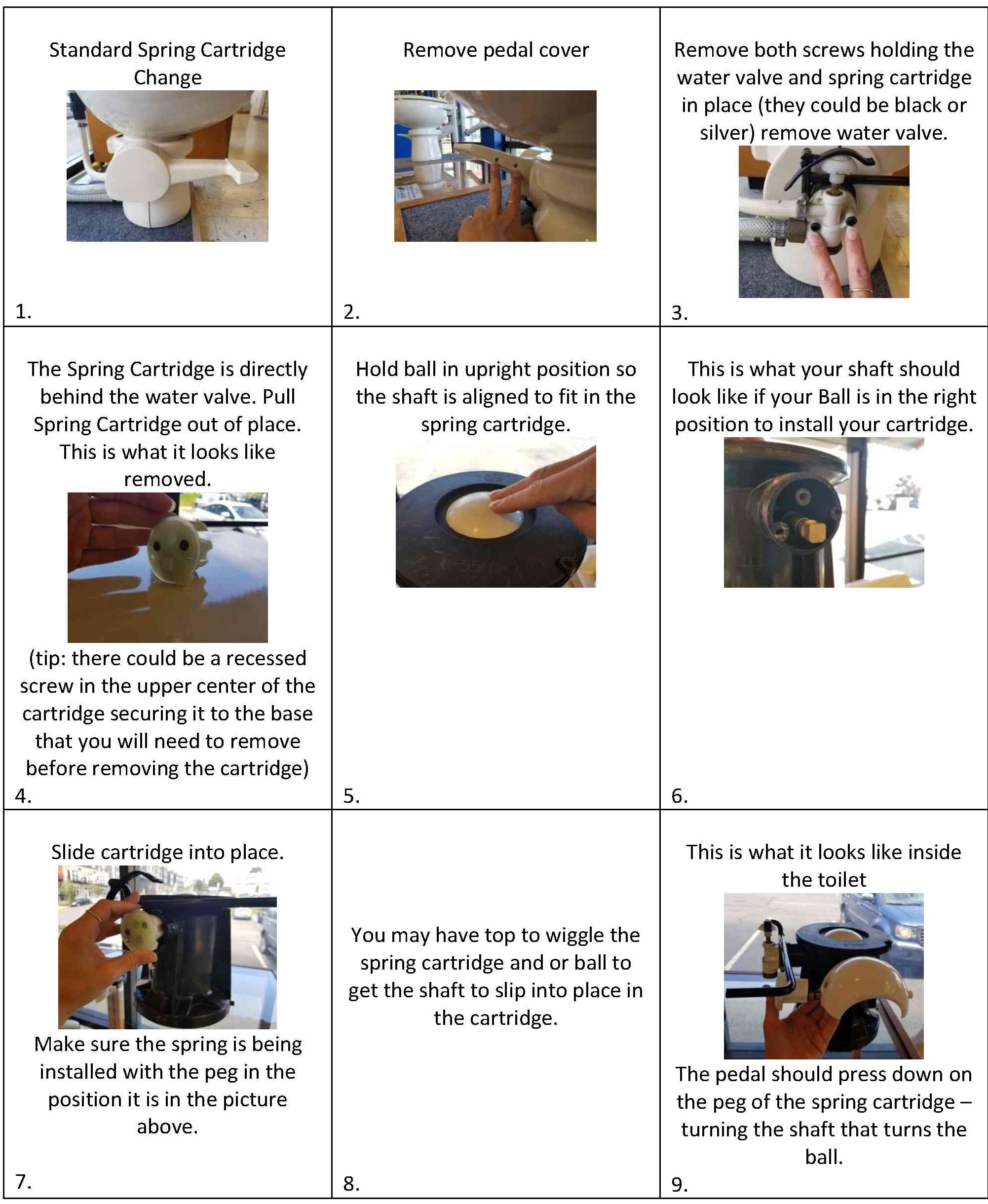 Spring Cartridge - Marine Sanitation & Supply