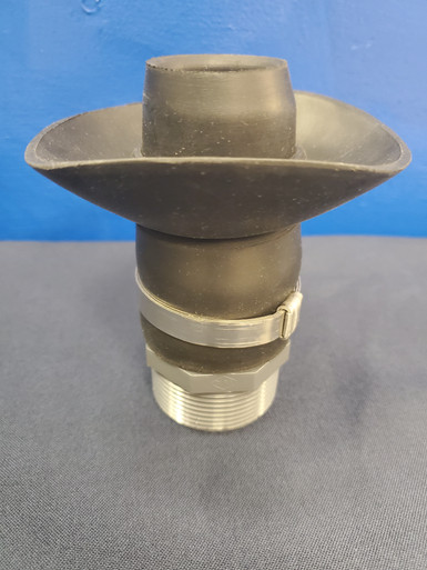 Nozzle Assy, MPT w/splash shield -1.5" - Marine Sanitation & Supply