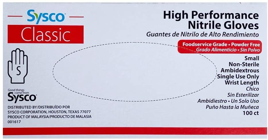 Sysco Vinyl Small Food Service Grade