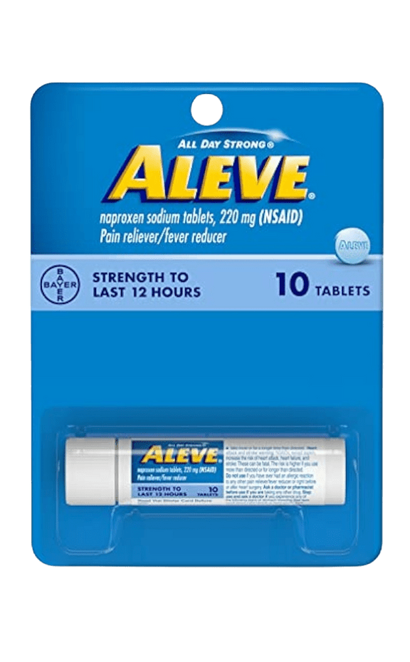 Aleve 220mg 10ct Tablet Vial Travel - Diabetes Store