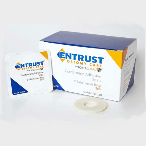 Fortis Entrust Skin Barrier Ring, Thin, with Fortaguard, 2"