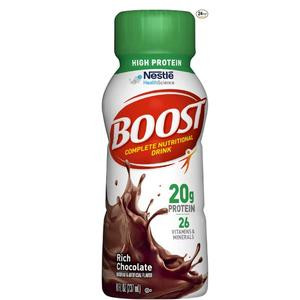 Nestle BoostHigh Protein Nutritional Energy Drink, 8 oz Bottle, Rich ...