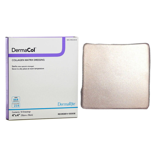 Dermacol Collagen Matrix Wound Dressing, 4" X 4"
