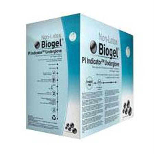 Biogel Pi Indicator Sz 6.0, Blue Synthetic Surgical Glove Combined With ...