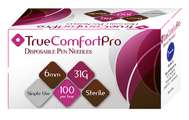Homeaide TrueComfort Pen Needles 6mm 31G