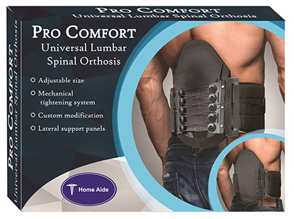 Home Aide Pro Comfort Universal Lumbar Spinal Orthosis Back Support ...