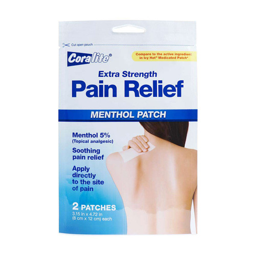 Coralite Pain Relief Extra Strength Menthol Patch Pack/2 - Diabetes Store