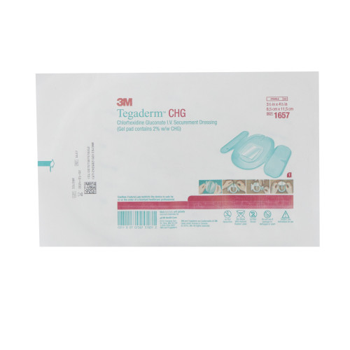 3M Tegaderm™ CHG Chlorhexidine Gluconate IV Securement Dressing 3-1/2 ...