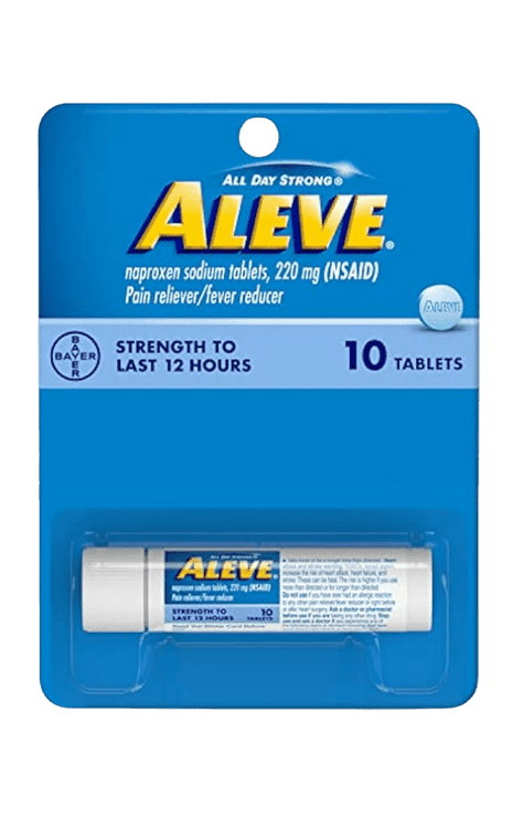Aleve 220mg 10ct Tablet Vial Travel - Diabetes Store