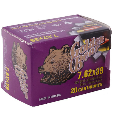Golden Bear 7.62x39mm 123GR FMJ 20 Rounds - Sportsman Fulfillment