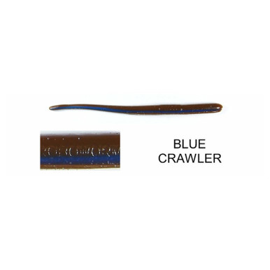 Roboworm Straight Tail Worm Soft Plastic Worm 8 pack Blue Crawler 6 ...