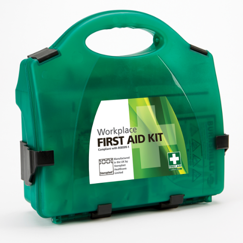 BS8599-1 Premier Medium First Aid Kit with Wall Bracket - Four Square ...