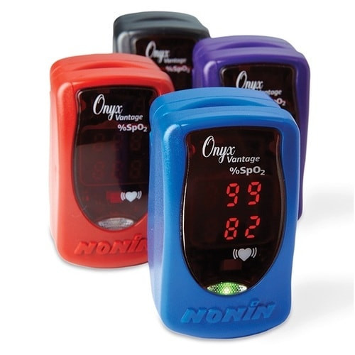 Nonin Onyx Vantage 9590 Finger Pulse Oximeter (Purple) & Carry Case
