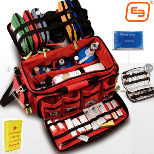 Elite CRITICAL's Advanced Life Support Emergency Bag, EB02.010| Four ...