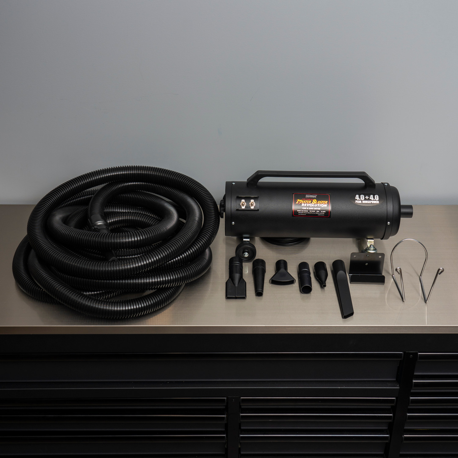 MetroVac Master Blaster Revolution | Car Dryer 30ft Hose | MB-3CDSWB-30