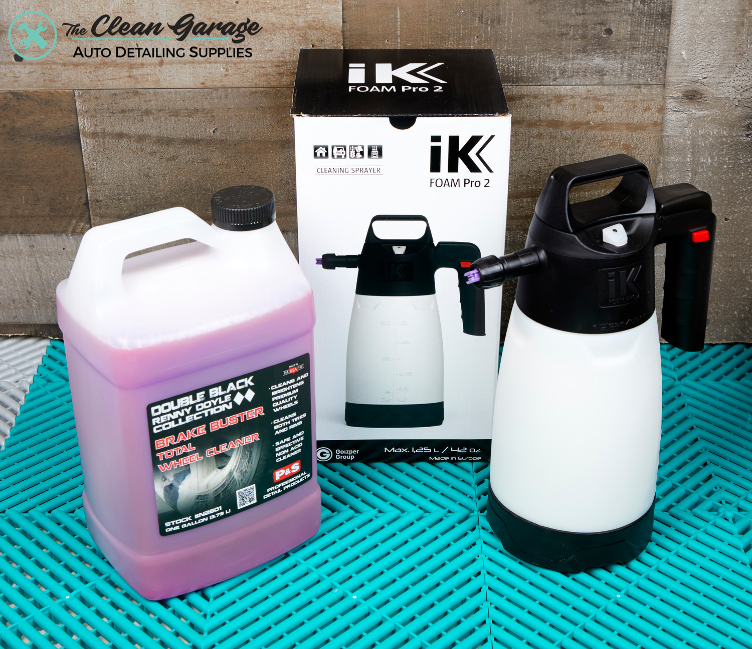 P&S Brake Buster & IK Foam Pro 2 Combo | 1 Gallon Wheel & Tire Cleaner
