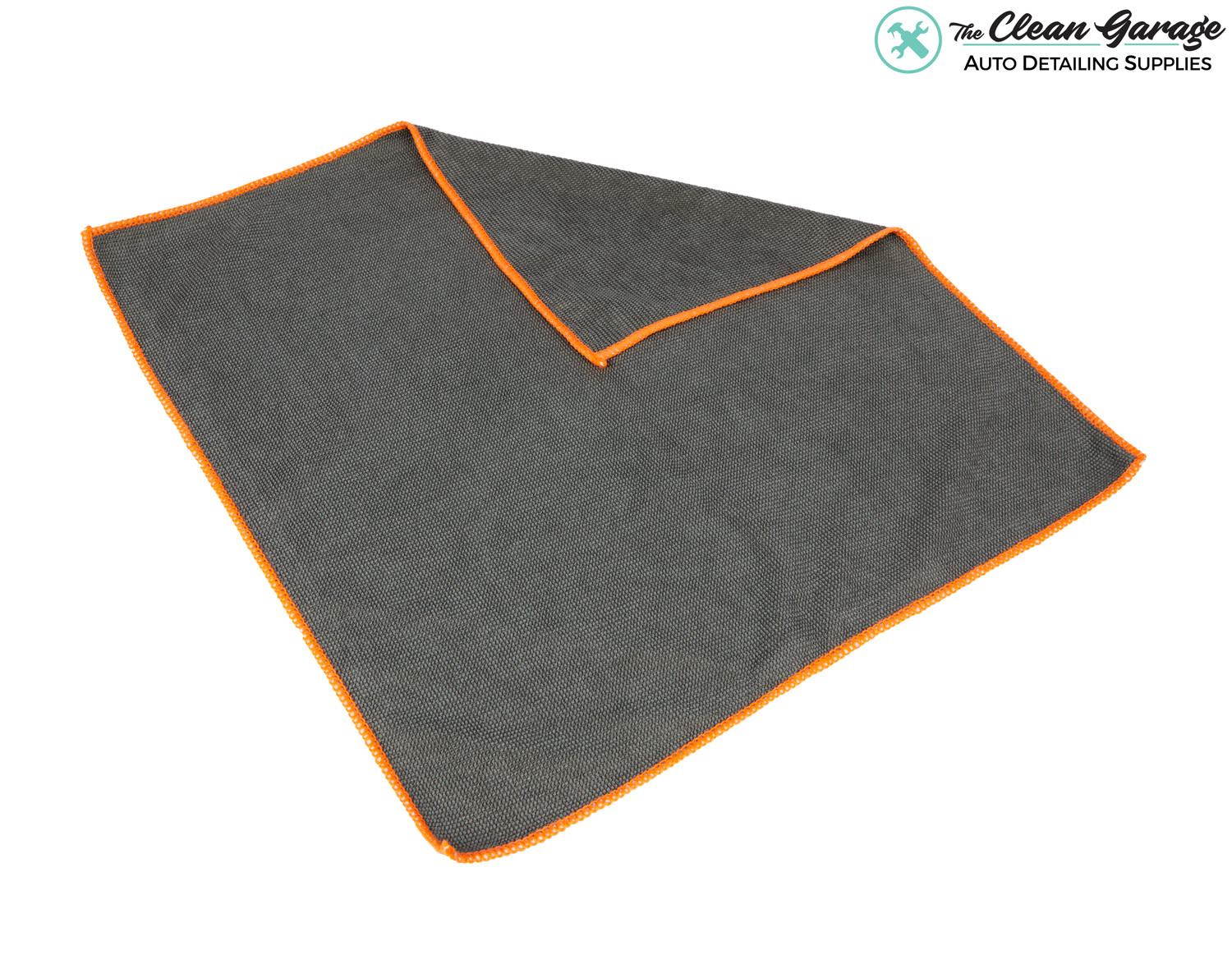 The Clean Garage Gray Pearl Weave Microfiber Glass and Window Towel | 16x16