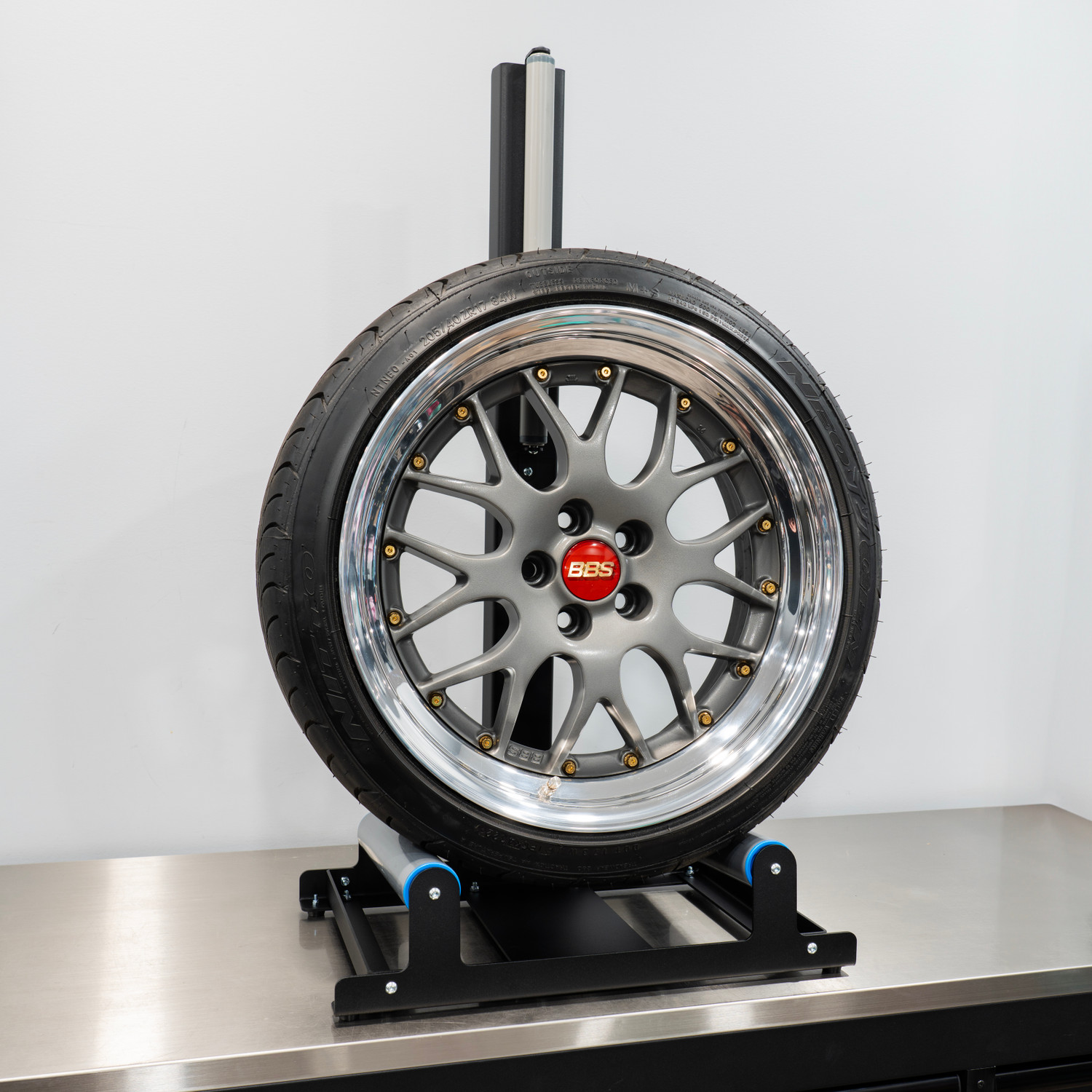 Poka Premium Detailing Wheel Stand PRO | With Rollers For Cleaning Rims
