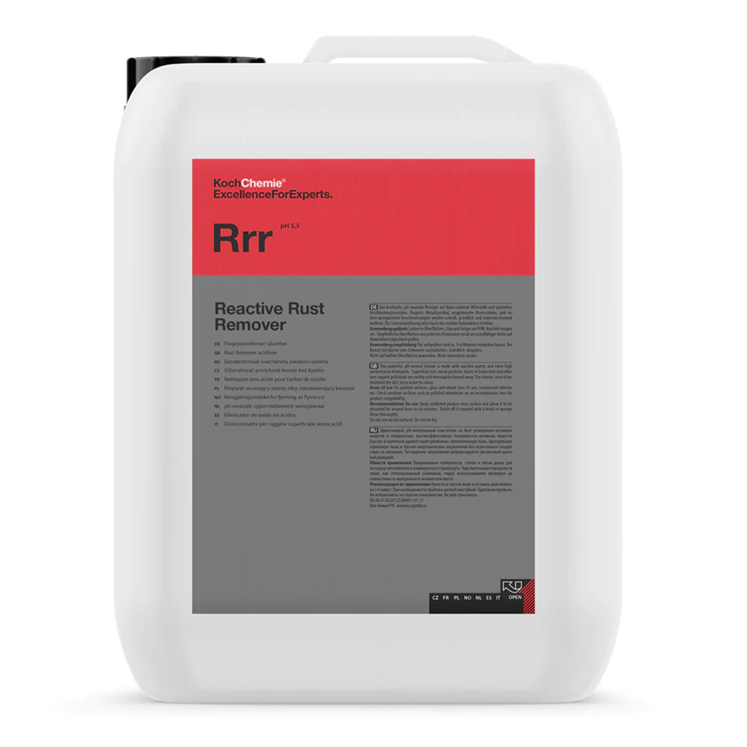 Koch Chemie Reactive Rust Remover 5 Liter | RRR Iron Fallout Remover ...