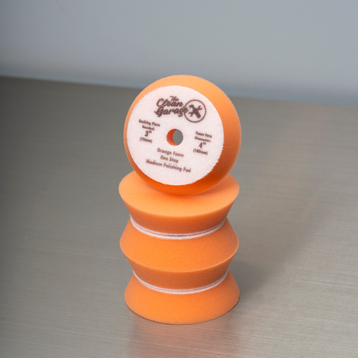 4" Clean Garage Orange Foam Polishing Pad | For 3" Backing Plate | The ...