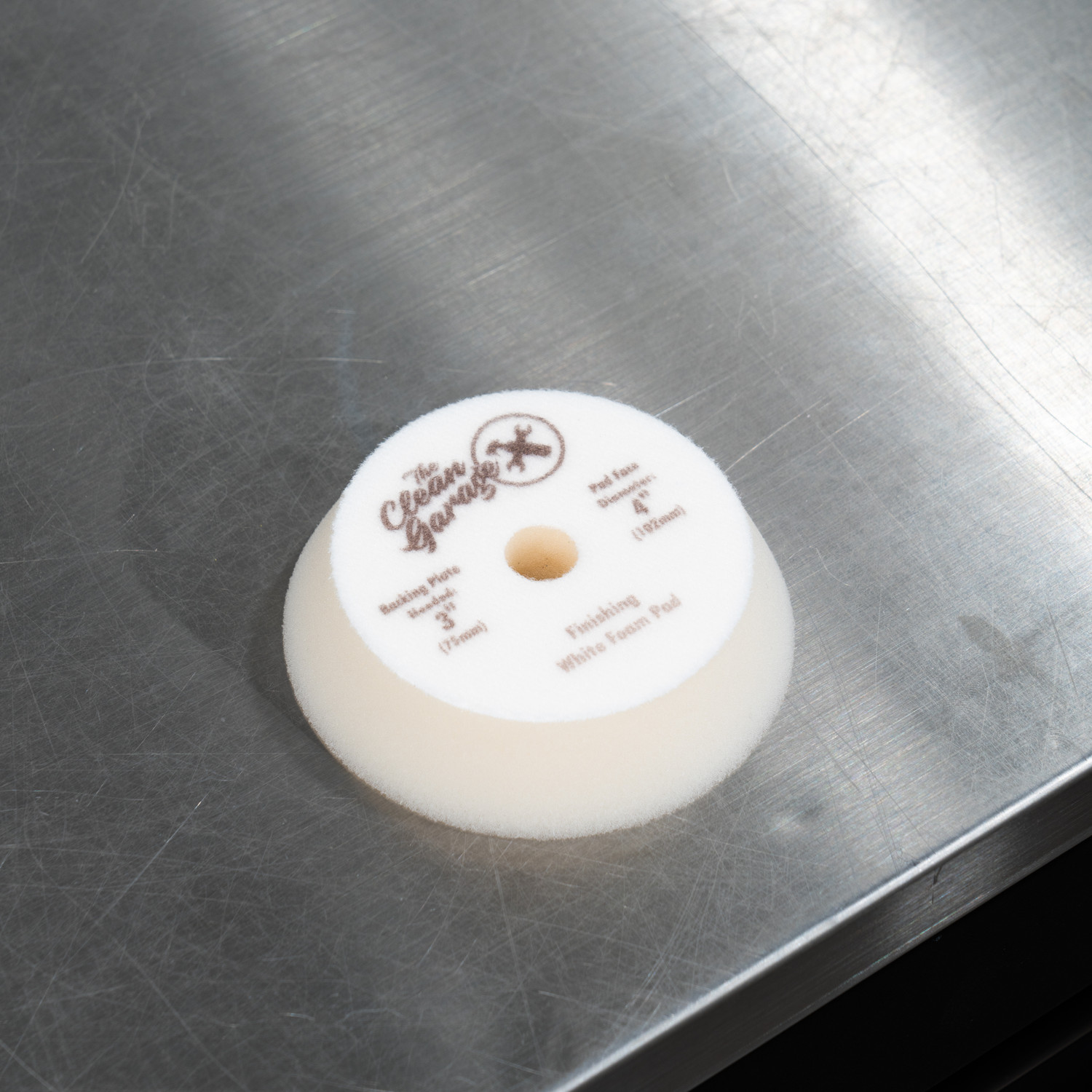 The Clean Garage White Foam Finishing Pad | For 3" Backing Plate
