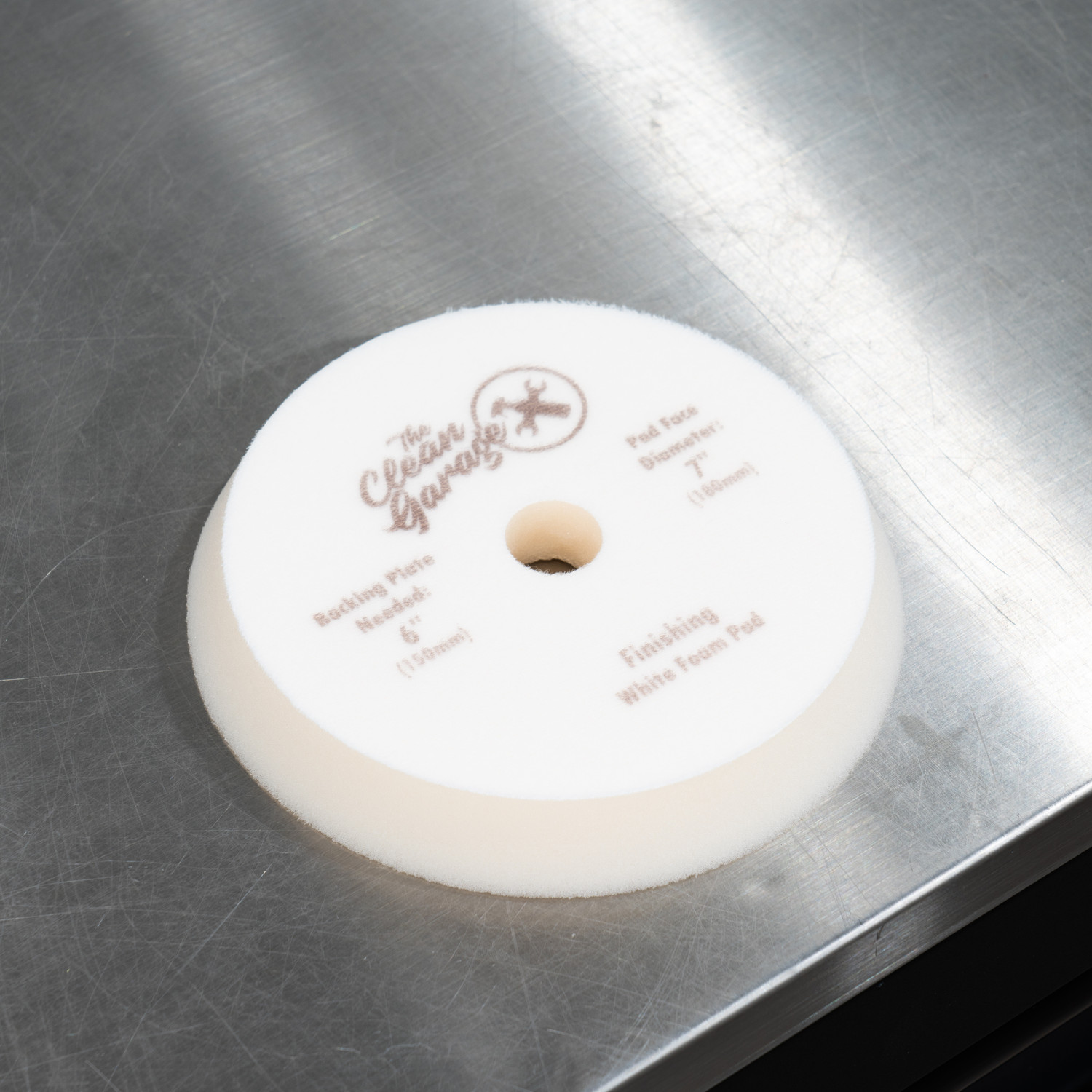The Clean Garage White Foam Finishing Pad | For 6" Backing Plate
