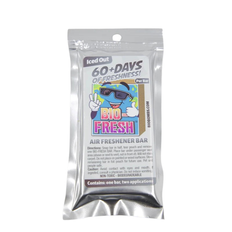 Bio-Bombs Air Freshener Bar | Iced Out Black Ice Scent | The Clean Garage