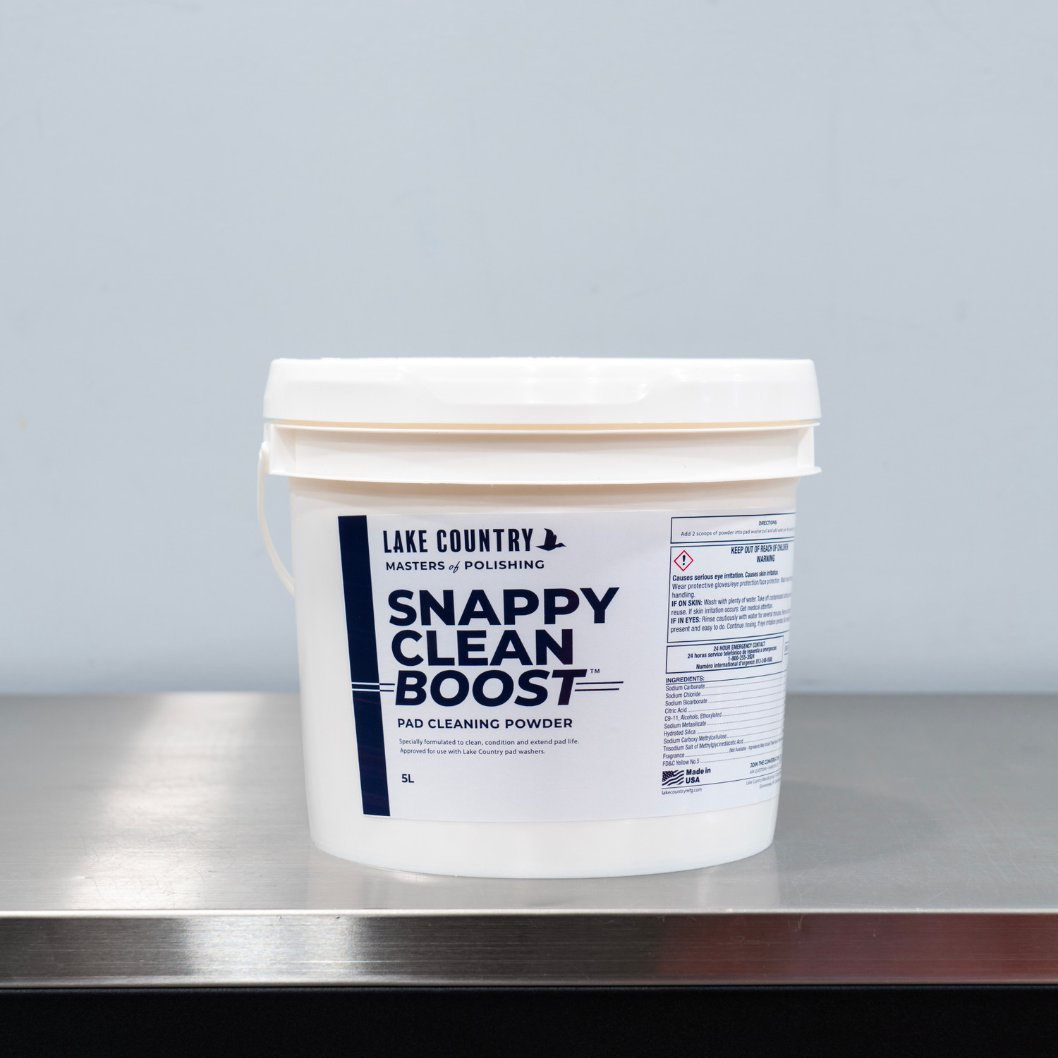 Lake Country Snappy Clean Boost Pad Cleaning Powder | 5 Liter Pail ...
