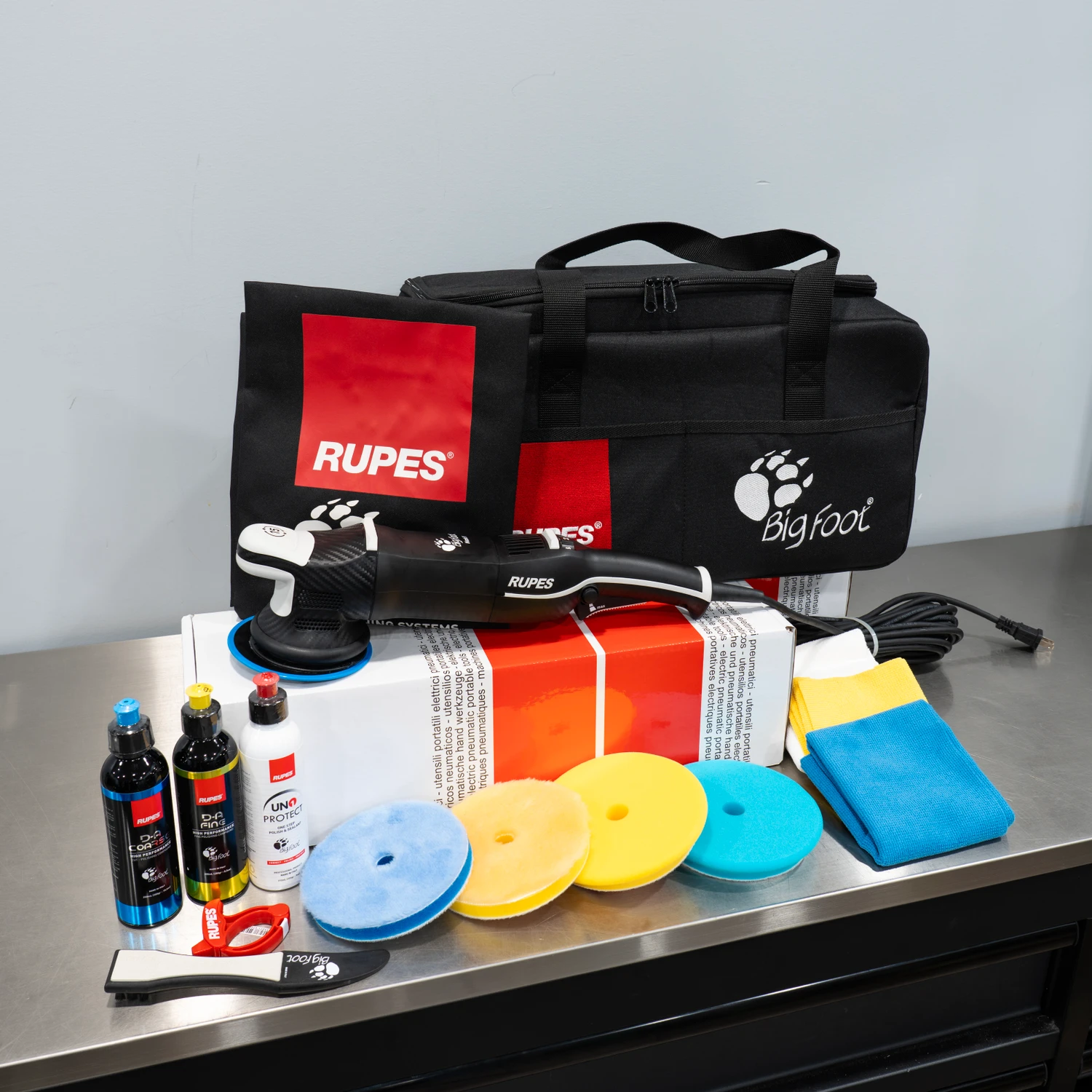 Rupes LHR15 Mark V Polisher Complete Kit | 5" 15MM Bigfoot Mark 5 Combo ...