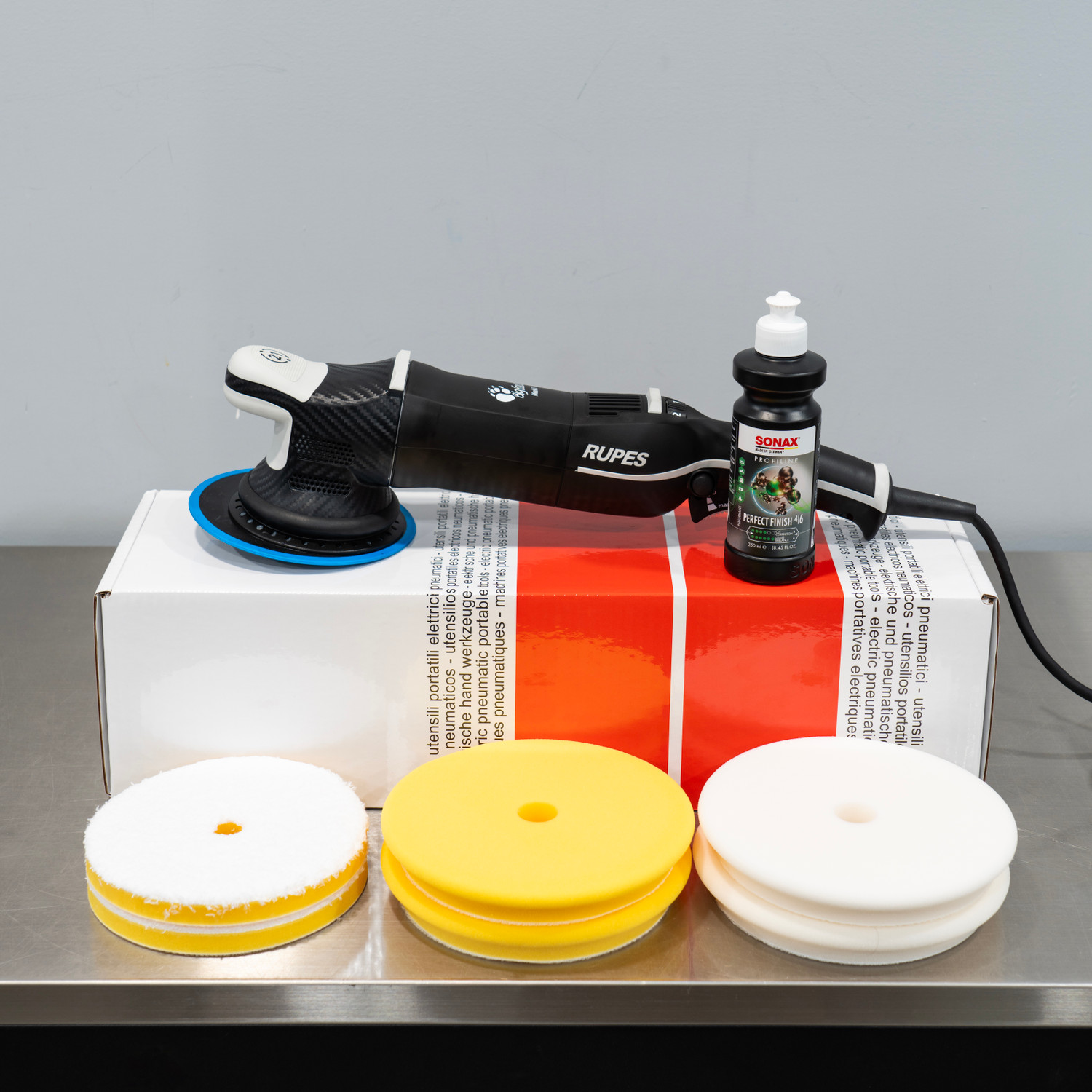 The Clean Garage 6" Rupes LHR21 Mark V Polisher Kit 1 | 6 Pads Polish