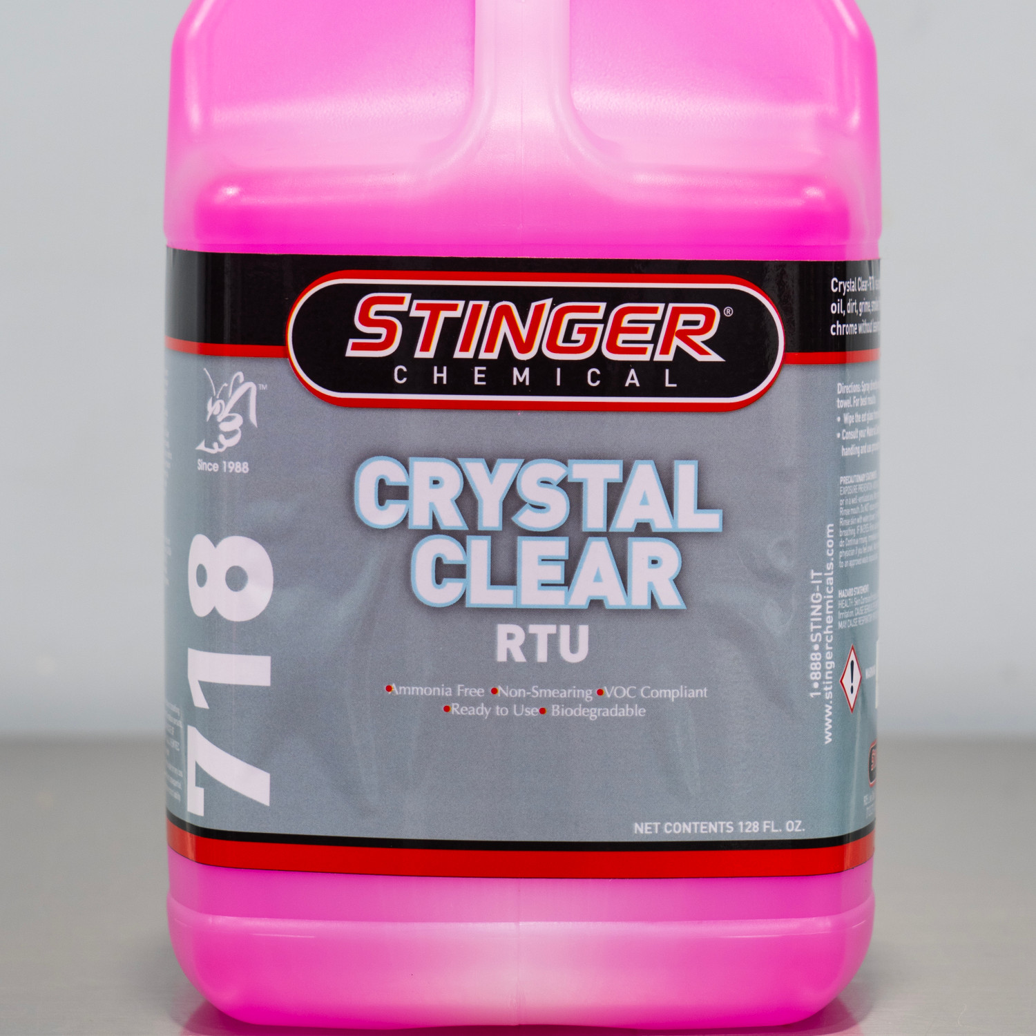 Stinger Crystal Clear 1 Gallon | RTU Glass Cleaner | The Clean Garage