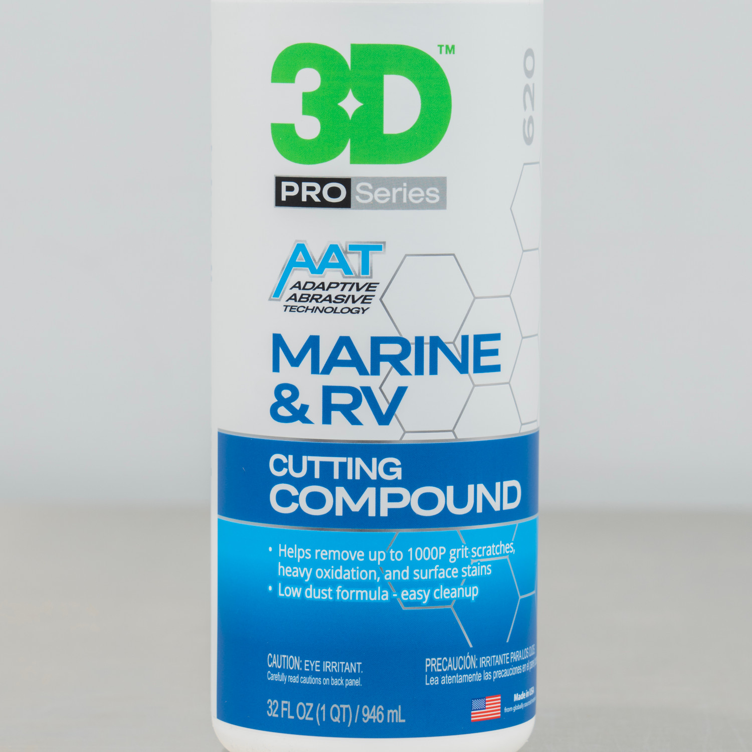3D AAT 620 Marine and RV Cutting Compound 32oz | The Clean Garage