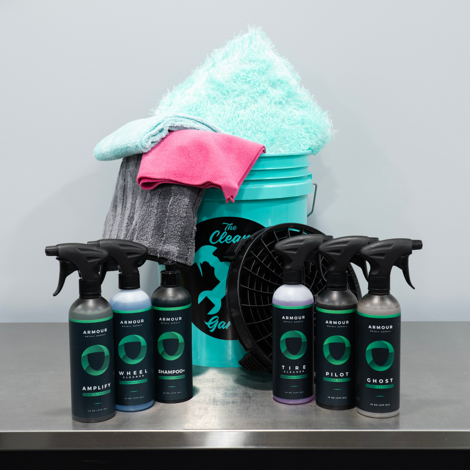 Armour Detail Supply Car Wash Bucket Kit | The Clean Garage | 12 Items
