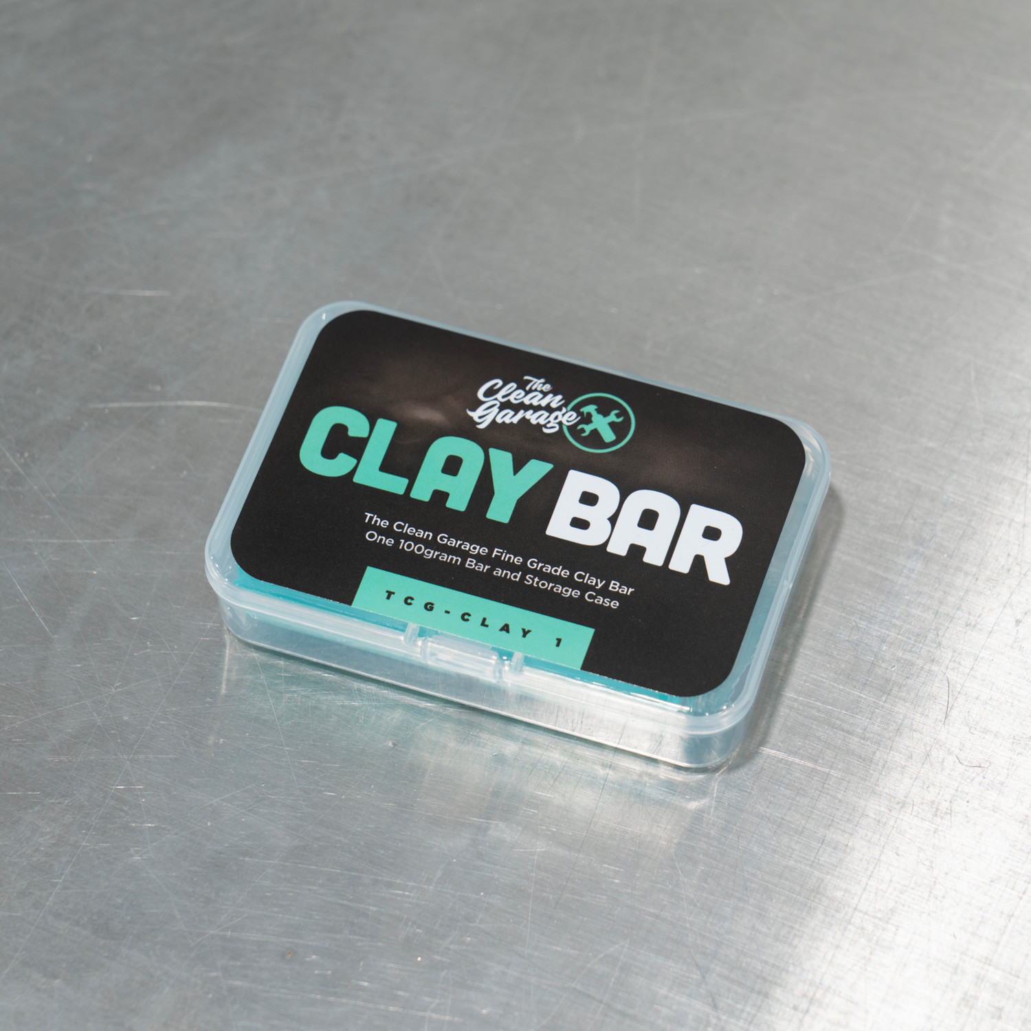 The Clean Garage Fine Grade Clay Bar | 100g | With Storage Case