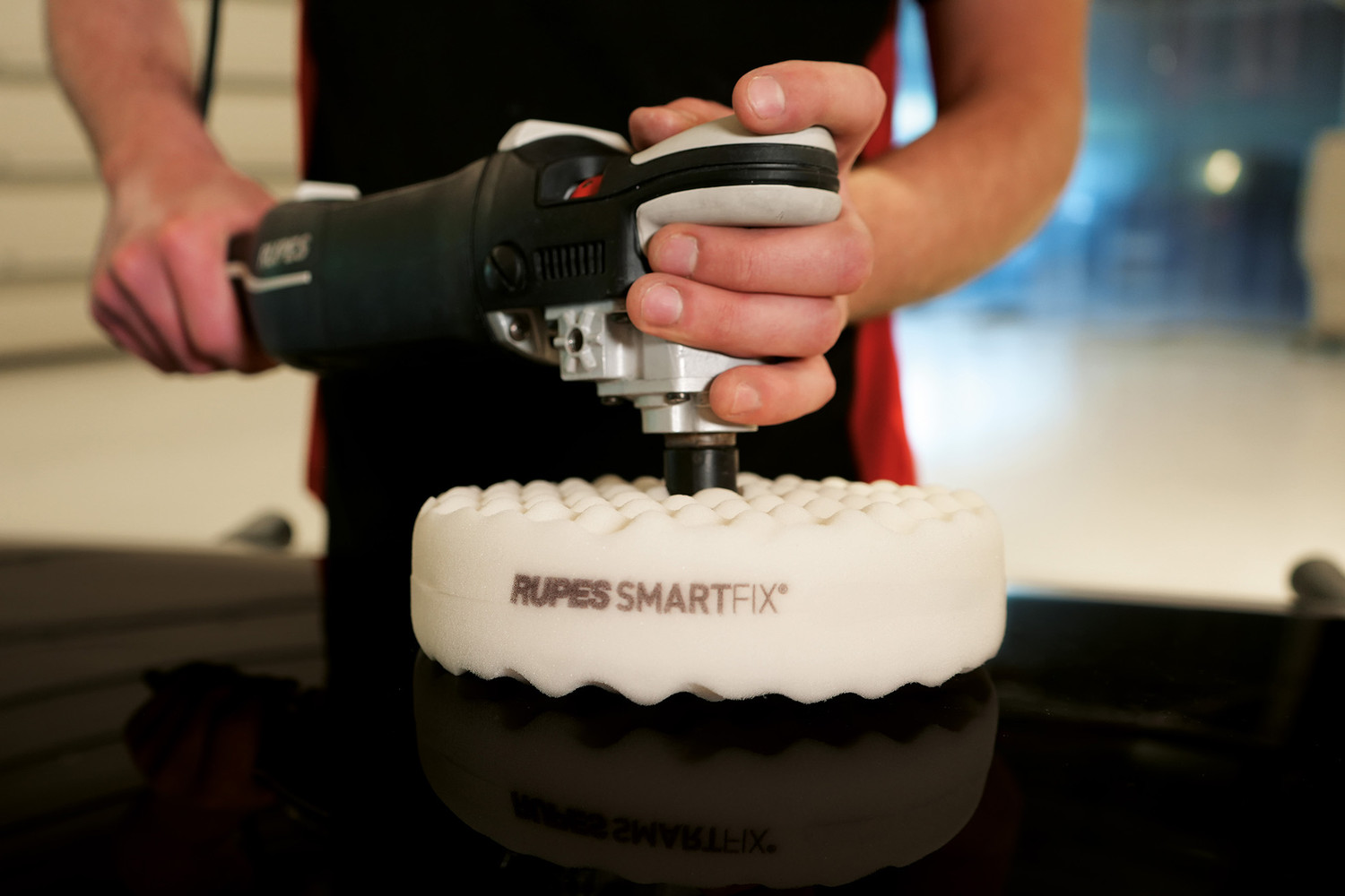 Rupes Rotary Smartfix System Double Sided Pad | White Ultra Fine Foam ...