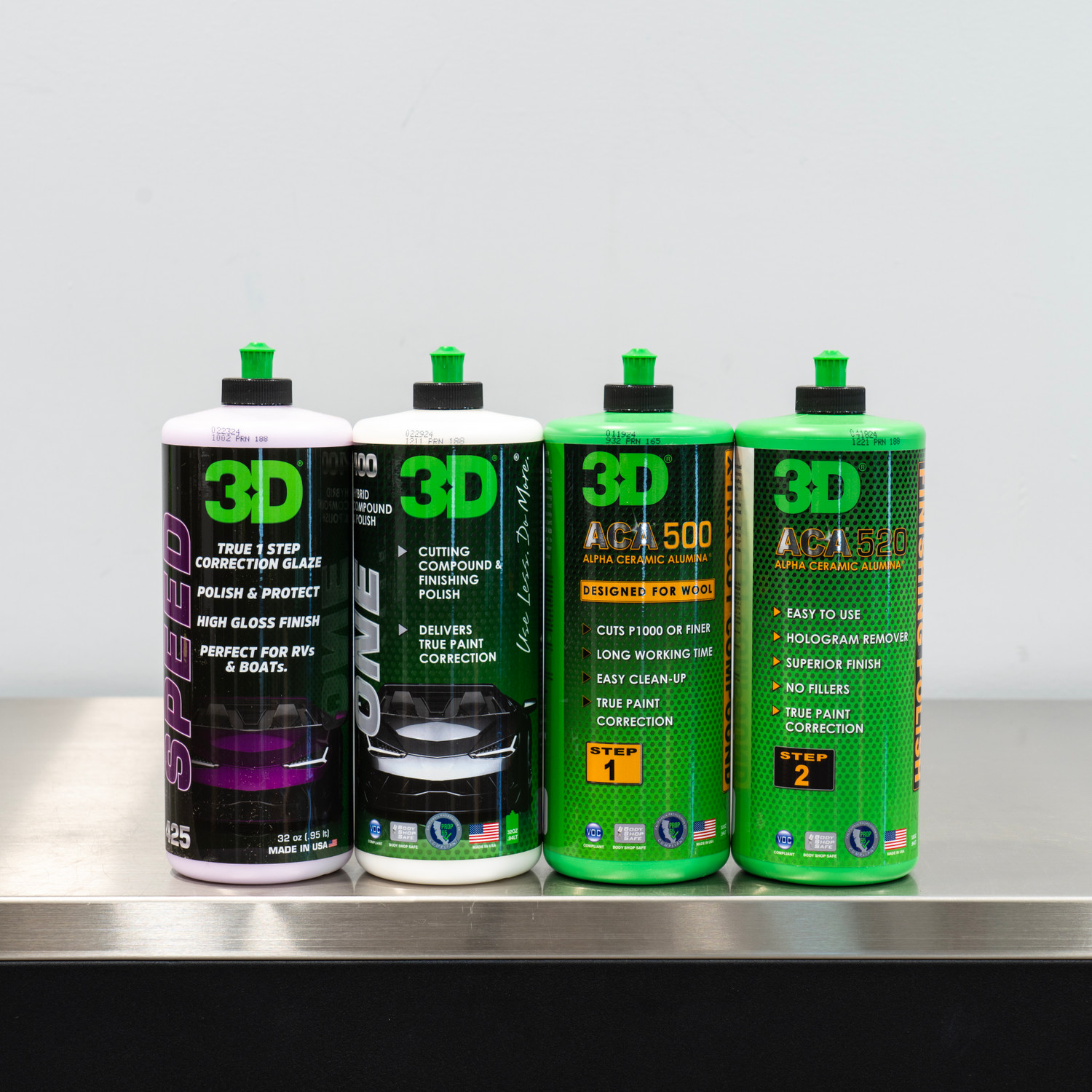 3D 32oz Compound & Polish Combo Kit | Includes 4 Products