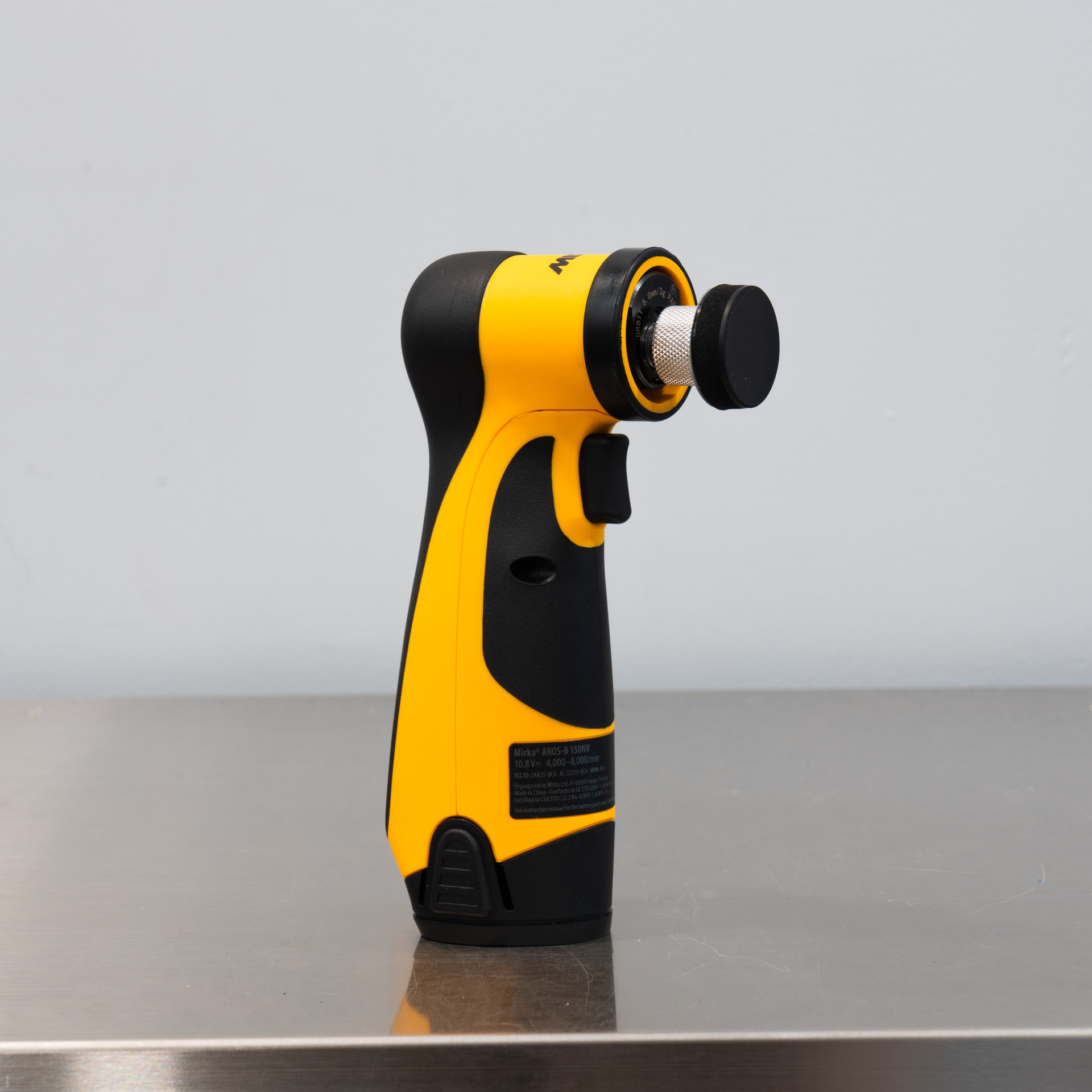Mirka AROS-B 150NV | Cordless 1.25" Random Orbital Sander 5mm | 2 2.5Ah ...
