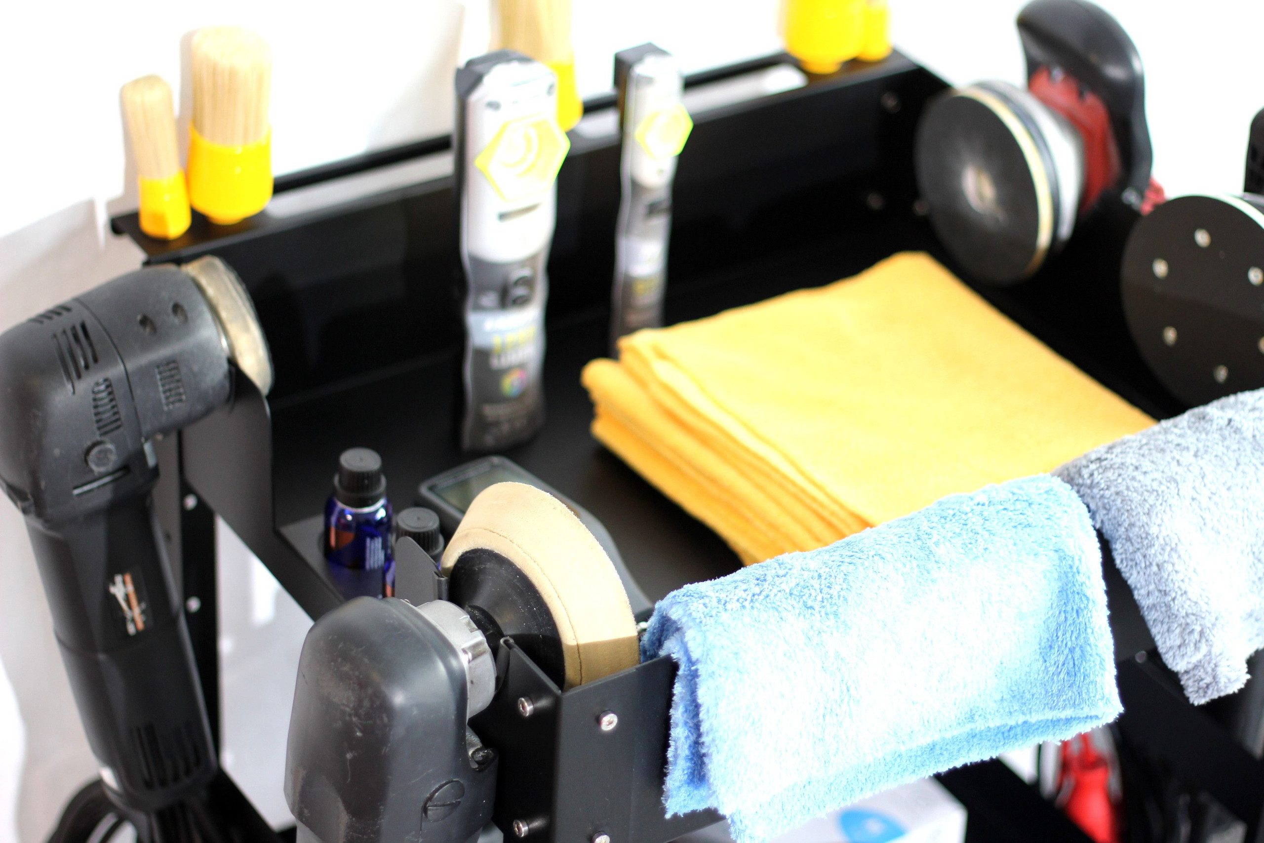 Poka Premium Detailing Trolley Pro | 3 Level Detail Cart on Wheels